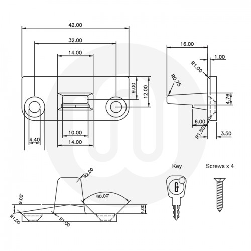Simplefit by Fab & Fix Craftsman Casement Fastener Locking