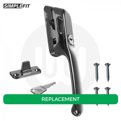Shaw Replacement Timber Cockspur Window Handle with Keep