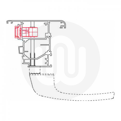 Giesse 04093 Two-Way Mechanism for Ghibo Out Outward Opening