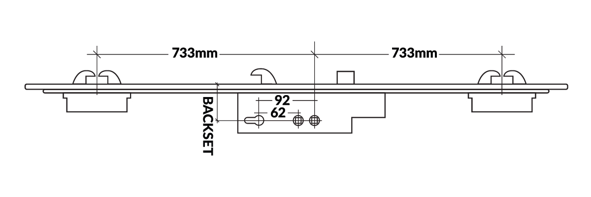 Ingenious 1009 Duplex 5 Hook Door Lock