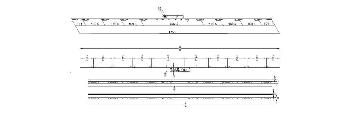 Fullex 8 Hook Patio Door Lock